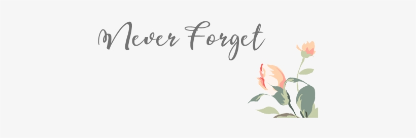 Download Never Forget - Calligraphy | Transparent PNG Download | SeekPNG