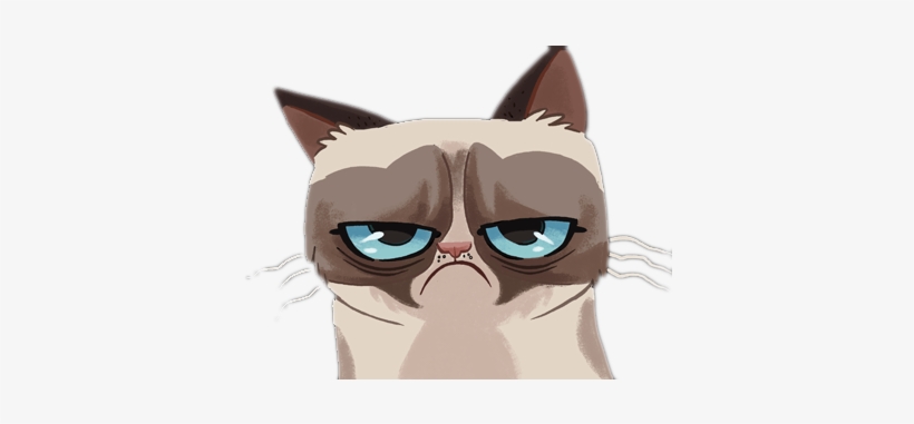 Download Méthode 1 - Grumpy Cat Cartoon Transparent | Transparent PNG ...