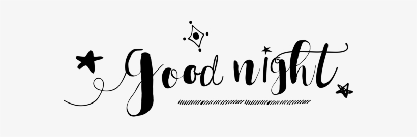 Good Night Typography Stickers For Imessage Messages - Ipod Touch PNG ...