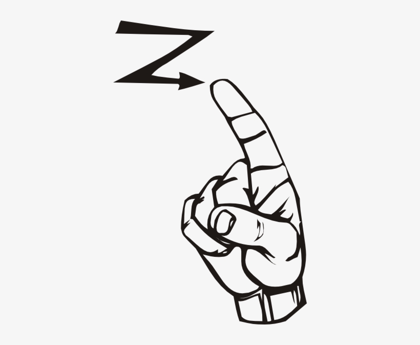 Letter Z In Asl PNG Image | Transparent PNG Free Download on SeekPNG