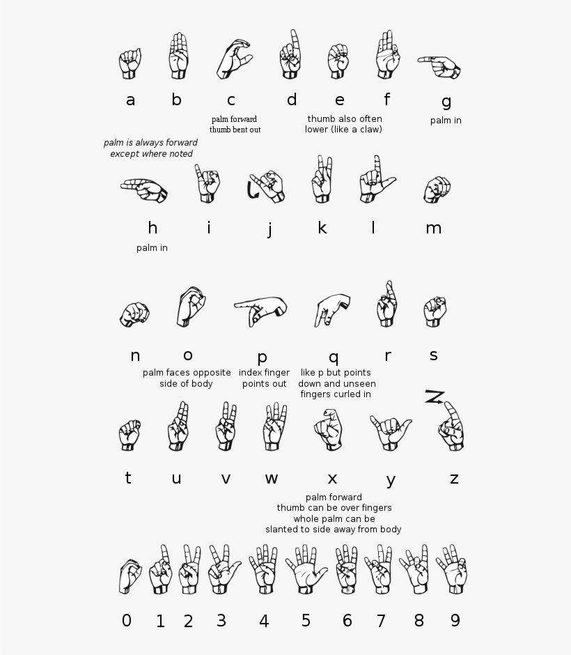 Asl Alphabet Gallaudet Ann - Alphabet Of Other Languages PNG Image ...