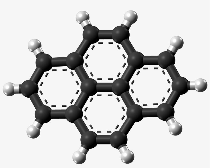 Pyrene Molecule From Xtal Ball - Amine Compounds (chemical Compounds ...