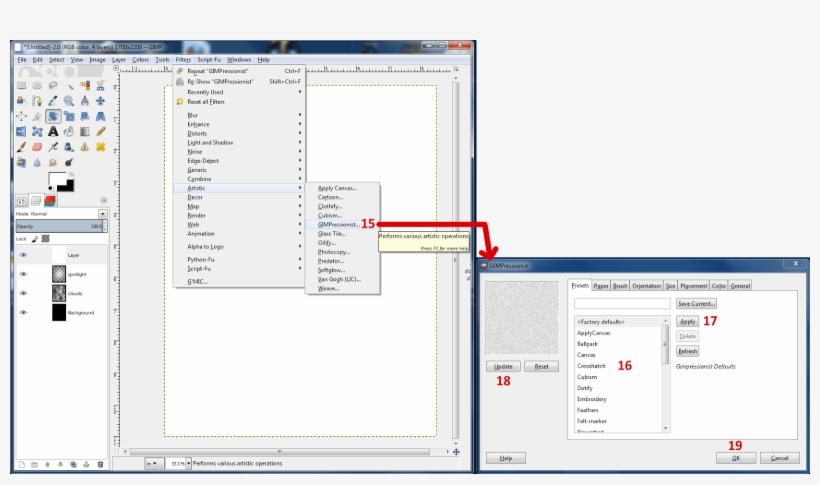 Gimpressionist Filters - Gimp PNG Image | Transparent PNG Free Download ...