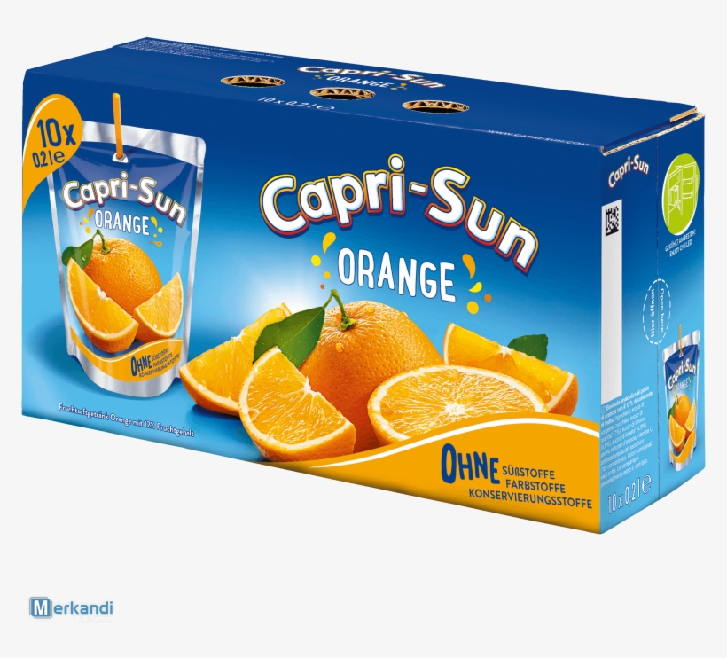 Capri Sun 10 Pieces Multipack - Capri Sun Juice Packs PNG Image ...