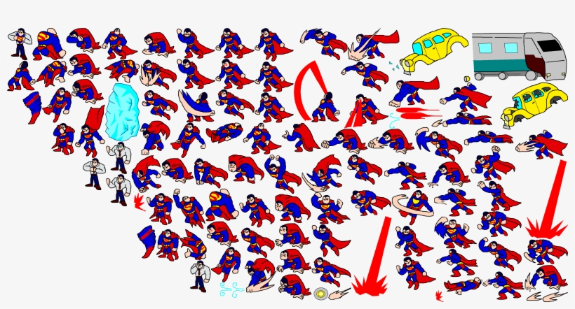 Http - //caddie - Smeenet - Org/superman1 S2 - Superman Sprite Sheet ...