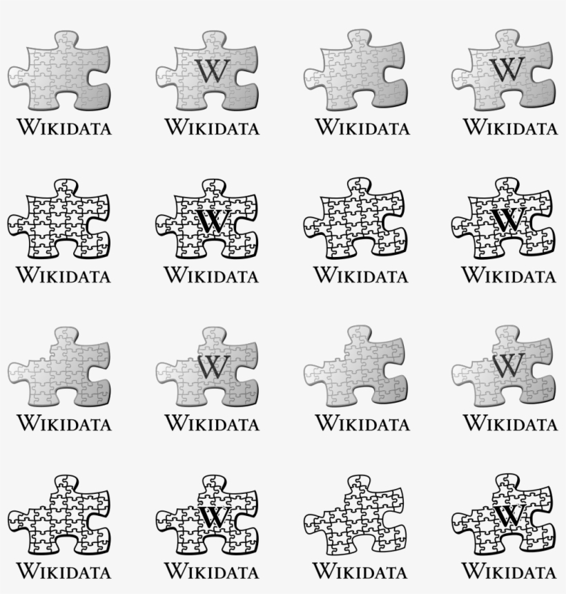 Wikidata Logo Proposal Variations - Wikipedia Logo Puzzle PNG Image ...