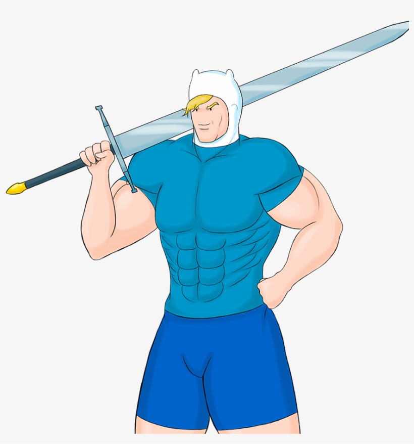 Muscle Guts Finn By Ekusikha-d6qq0lk - Buff Finn The Human PNG Image ...