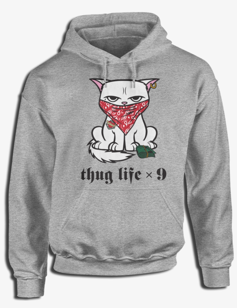 Download Thug Life X - Pink Team 10 Hoodie | Transparent PNG Download ...