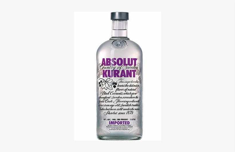 750ml Absolut Kurrant - Absolut Kurant Flavoured Vodka PNG Image ...