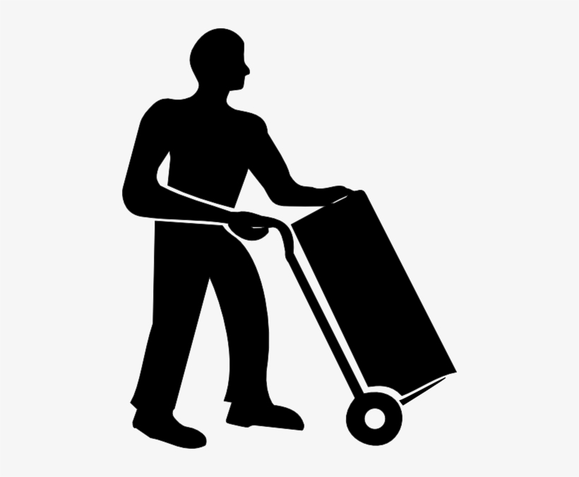 Worker Moving Trolley Svg Clip Arts 474 X 596 Px PNG Image ...