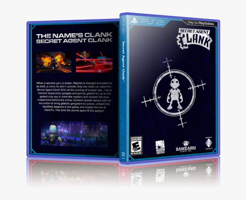 Secret Agent Clank Box Art Cover - Secret Agent Clank (ps2) (used) PNG ...