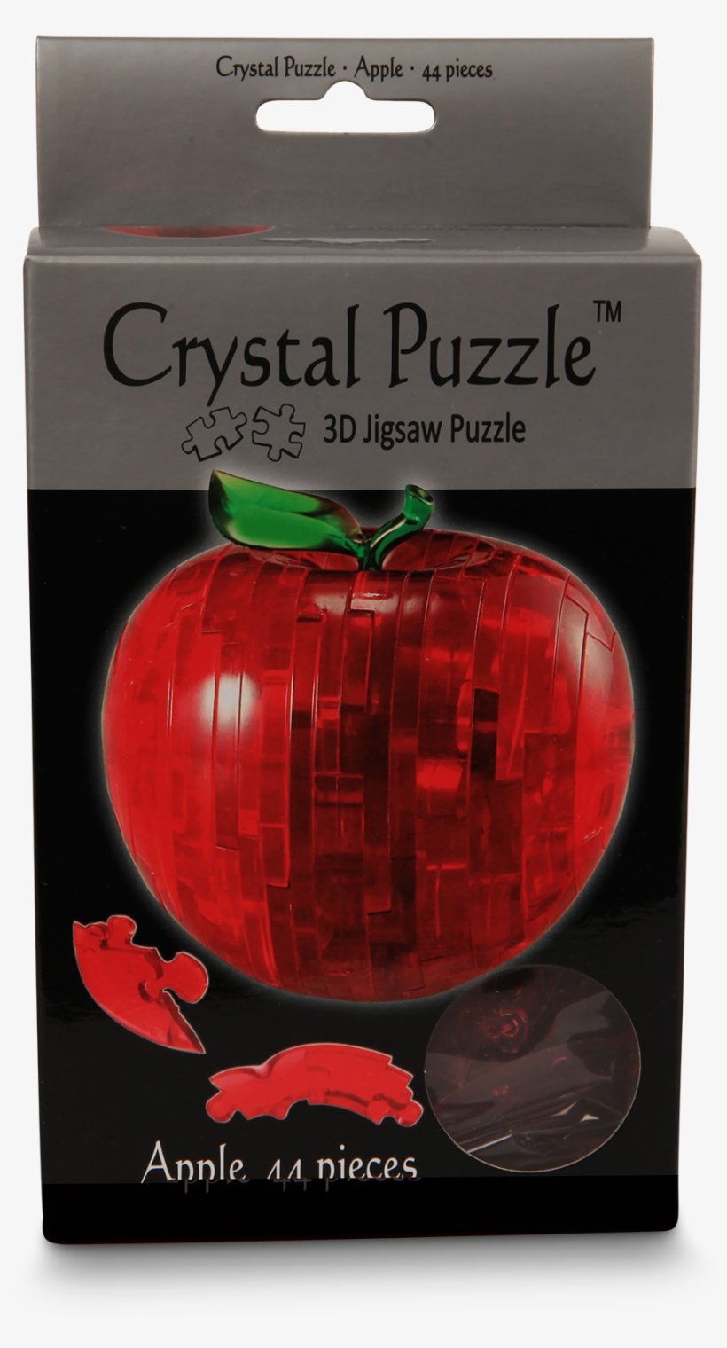 3d Crystal Puzzle - Crystal Puzzles (red Apple) PNG Image | Transparent ...