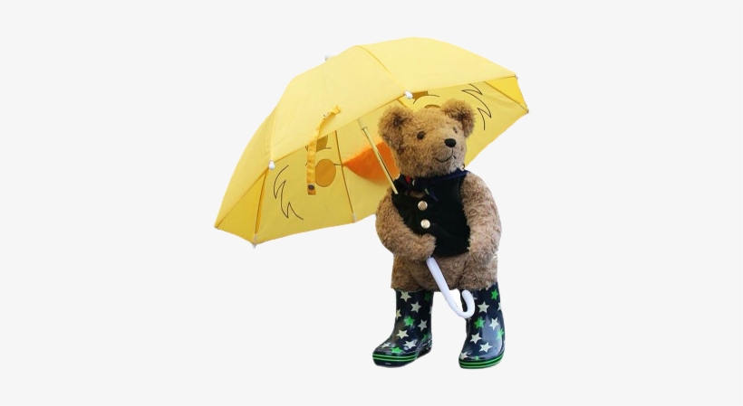 Contact Binky Bear - Teddy Bear With Umbrella PNG Image | Transparent ...