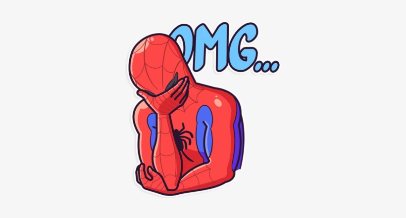 Ohmygod Omg Spiderman - Illustration PNG Image | Transparent PNG Free ...