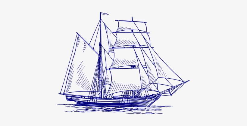 Download Sailing Ship Ship Sailing Vessel Sea Boat - Boat Drawing ...