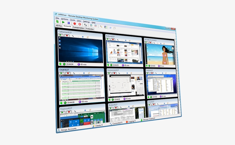 Main Window - Remote Desktop Monitor PNG Image | Transparent PNG Free ...