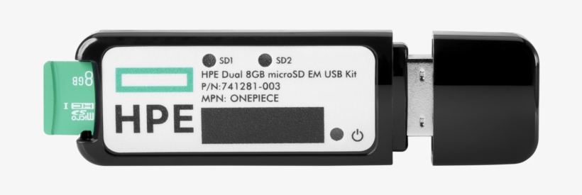 Hpe 8gb Dual Microsd Flash Usb Drive Center Facing - Hpe Dual 8gb ...