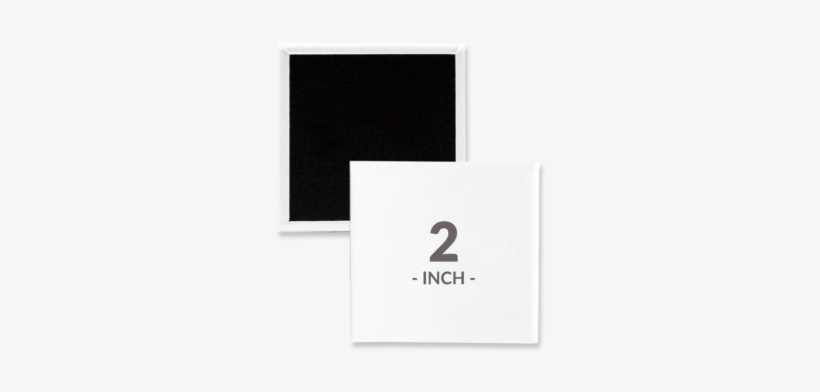 2 Inch Square Magnet Buttons - Square White Magnet PNG Image ...
