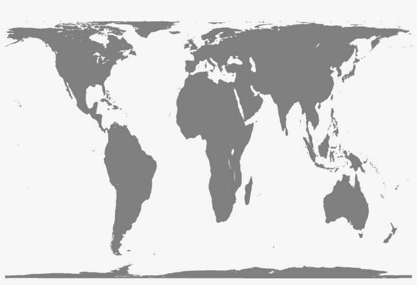 Peters Projection, Warm Grey - Peters Projection Map Vector PNG Image ...