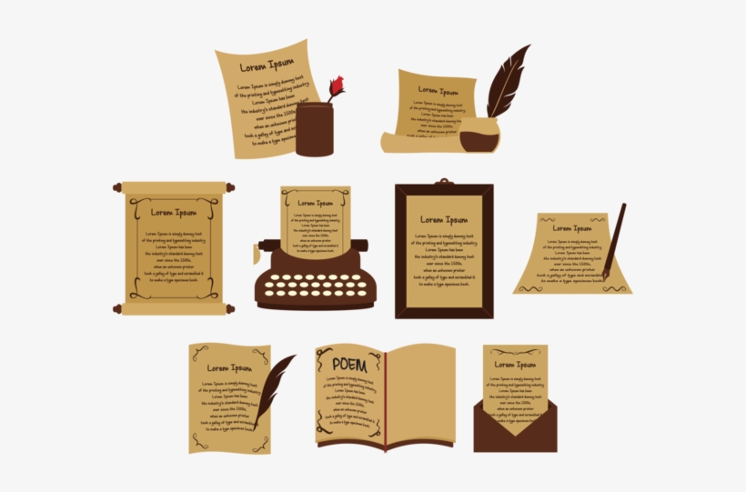 Poem Vector Icons - Vector Graphics PNG Image | Transparent PNG Free ...