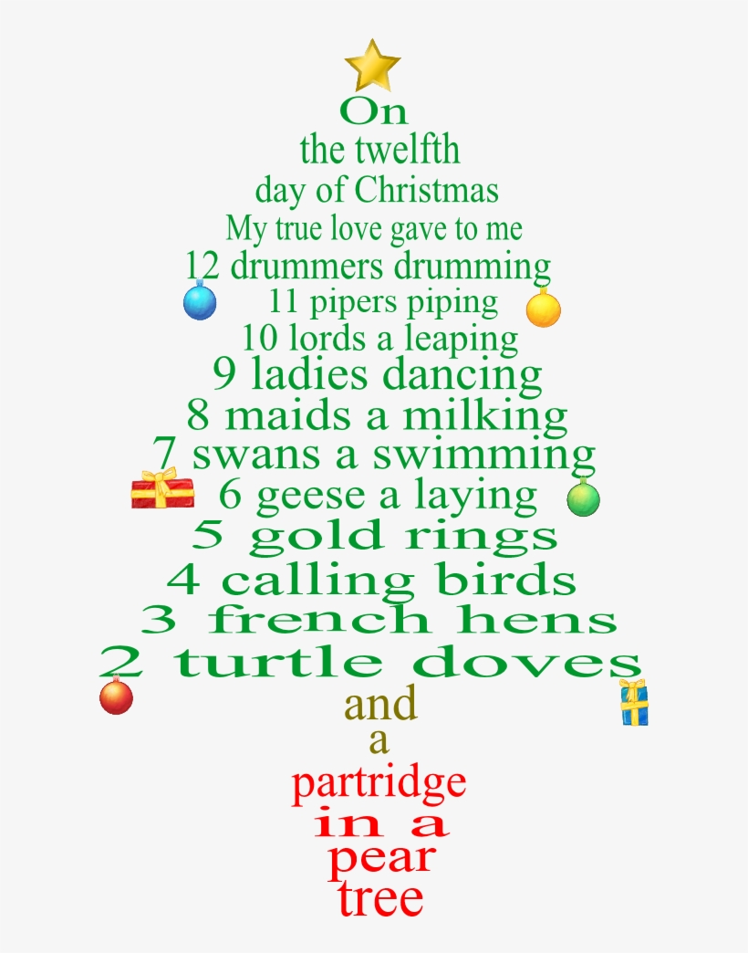 Download Pics Photos Days Christmas Lyrics Printable - 12 Days Of ...