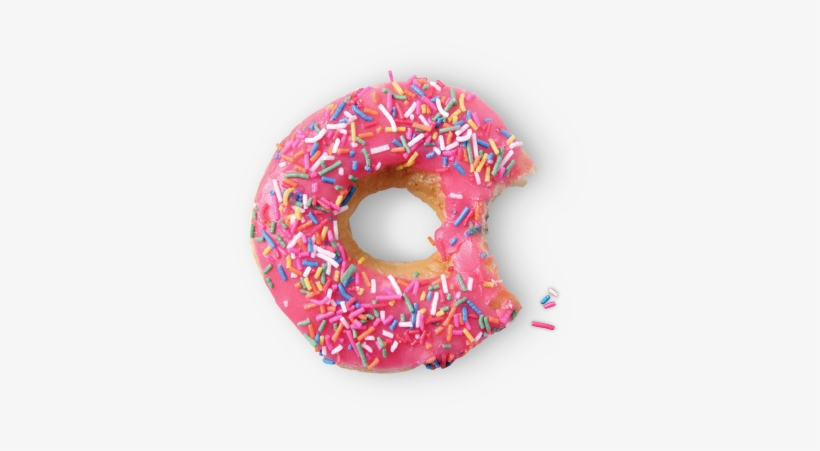 Transparent Donut Downtown Mini Donuts Santa Ana Ca - Bitten Donut With ...