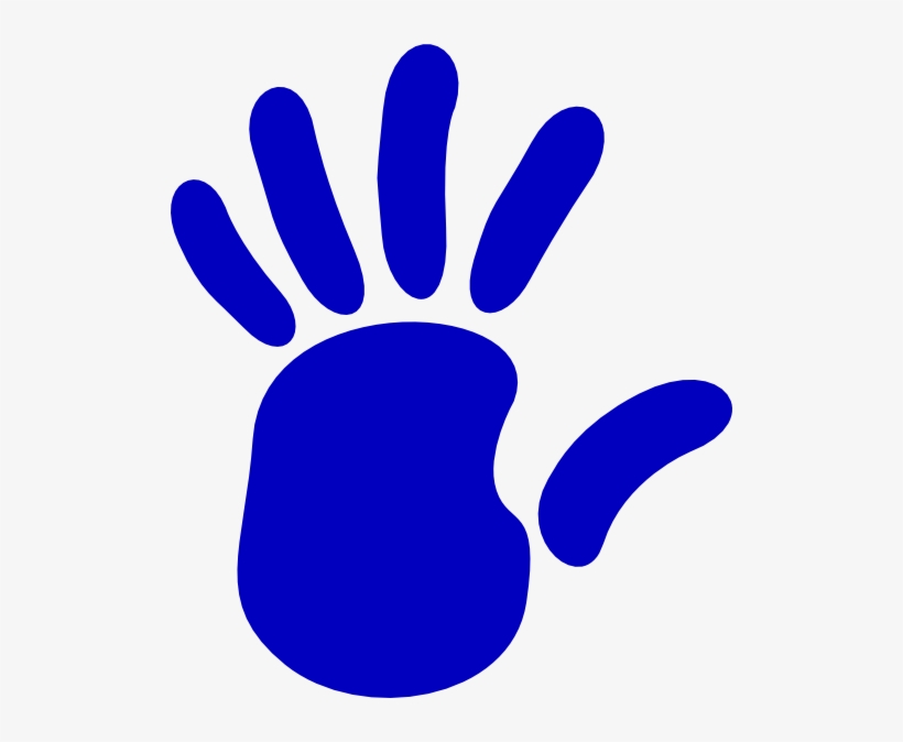 Blue Handprints Clipart