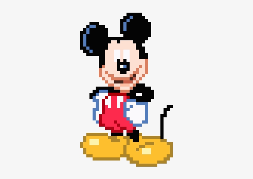 Download Mickey Mouse - Disney Mickey Mouse Pixel Art | Transparent PNG ...