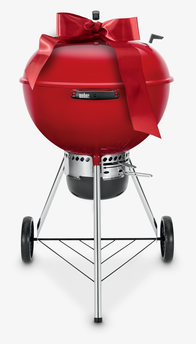 The Classic Gift All Wrapped In Red - Weber Mastertouch Red PNG Image ...