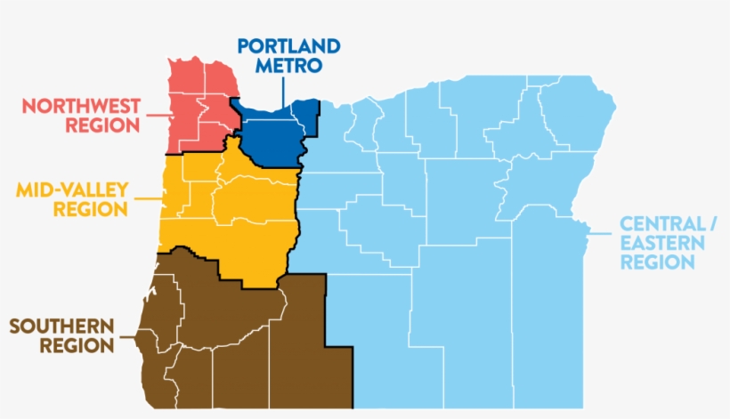 Ninth Grade Success Network - Map Of Oregon PNG Image | Transparent PNG ...