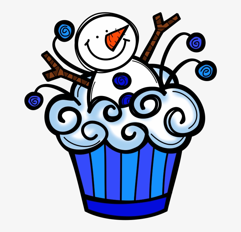 Happy Holidays Early - Winter Cupcake Clip Art PNG Image | Transparent ...