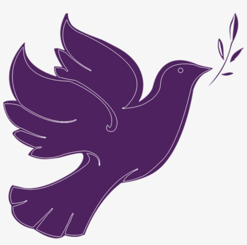 Dove Clipart Purple - Purple Dove PNG Image | Transparent PNG Free ...