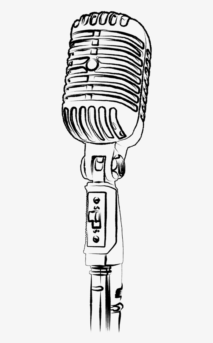 Download Mic Transparent Tumblr - Microphone Drawing Transparent ...