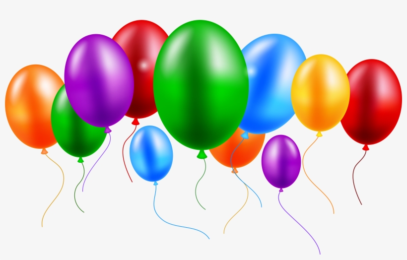 Balloons Colorful Png Clip Art - Birthday Images Hd Png PNG Image ...