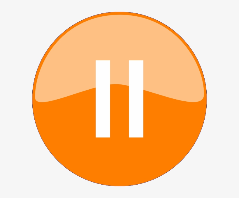 Download Pause Button Png Transparent Image - Pause Button Orange Png ...