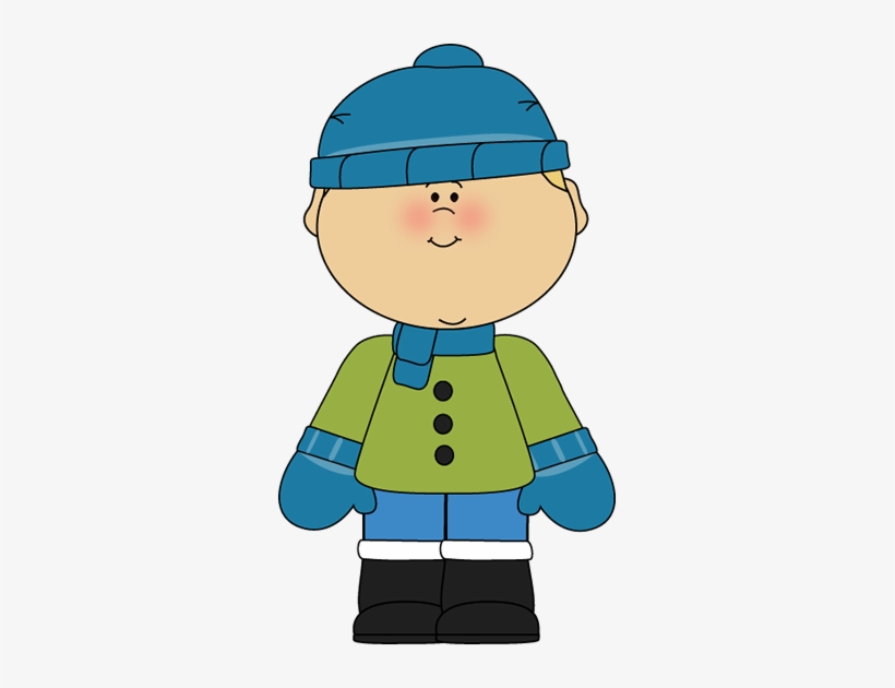 Download Boy Dressed For Winter - Clip Art Boy Winter | Transparent PNG ...