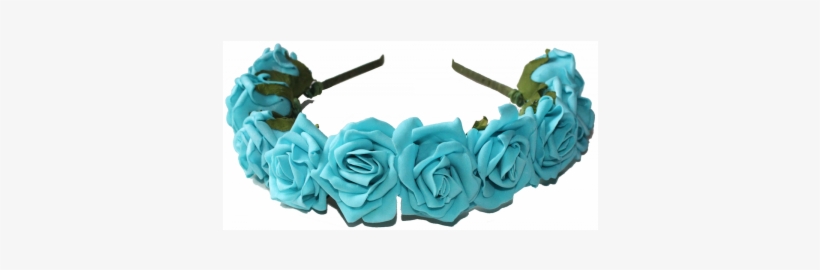 After Having A Nice Browse On The Web The Headpiece - Cyan Flower Crown ...