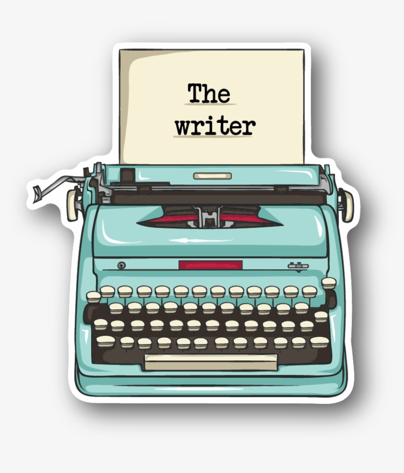 The Writer - Vinyl Stickers - Gloss Stickers - Sticker PNG Image ...