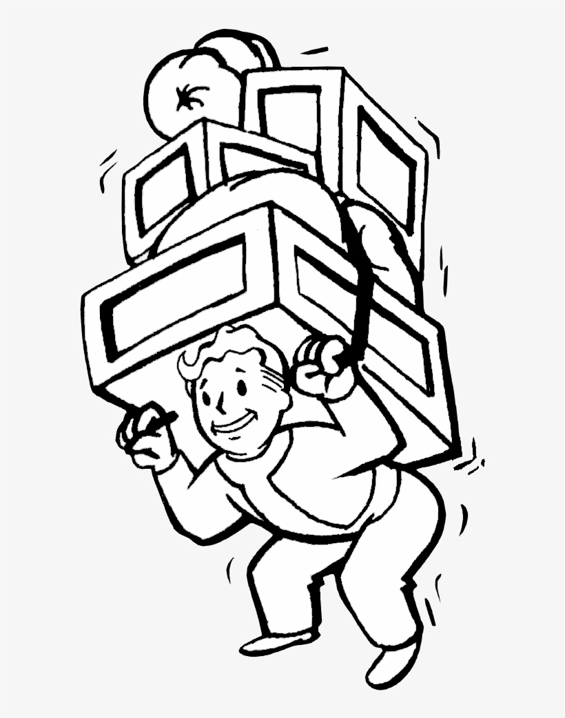 The Vault Fallout Wiki - Over Encumbered PNG Image | Transparent PNG ...