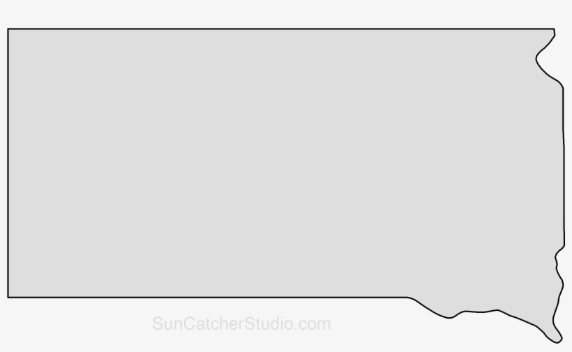 Download South Dakota Map Outline Png Shape State Stencil Clip ...