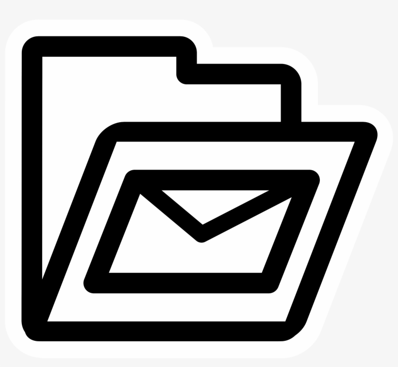 This Free Icons Png Design Of Mono Folder Mail PNG Image | Transparent ...