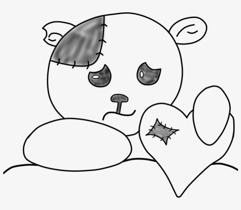 Sad Teddy Bear Sketch
