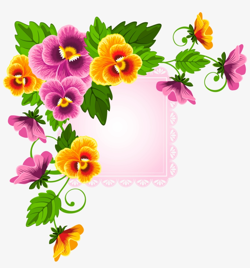 Easy Flower Border Design For A4 Size Paper Canvas link