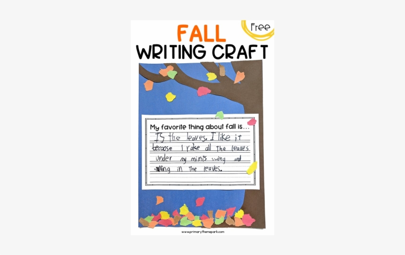 Here's A Fall Writing Craftivity That's Fun And Easy - Writing PNG ...