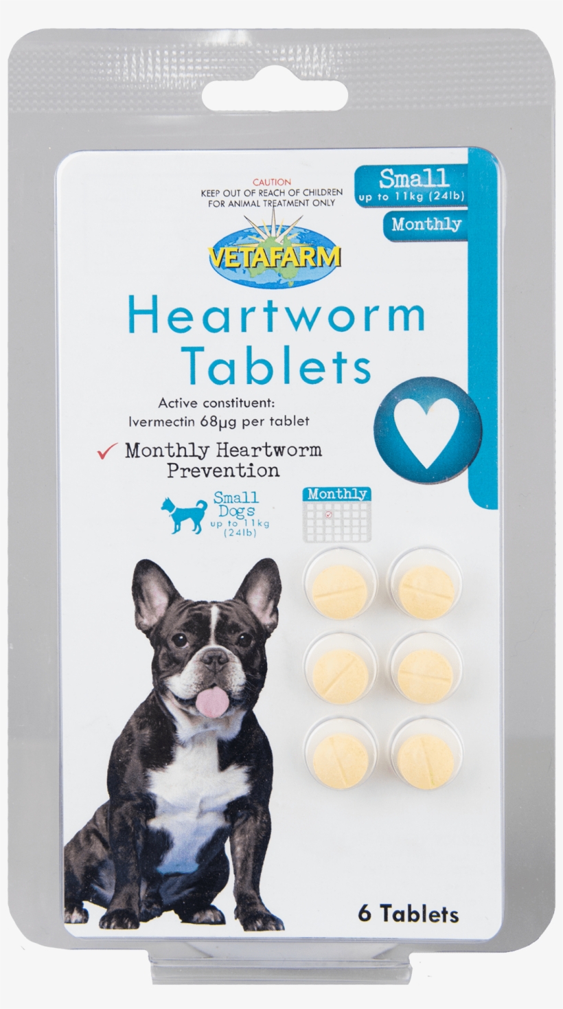 Vetafarm Heartworm Tablets With Ivermectin For Small - Crufts Pet ...