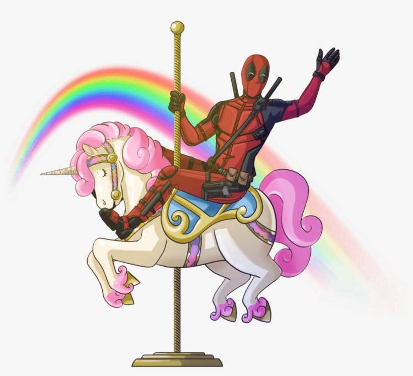 Download Deadpool Riding Unicorn Clipart | Transparent PNG Download ...