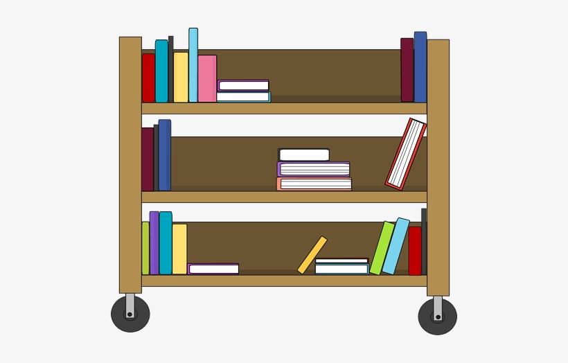 Library Books Returns Cart Clipart Free