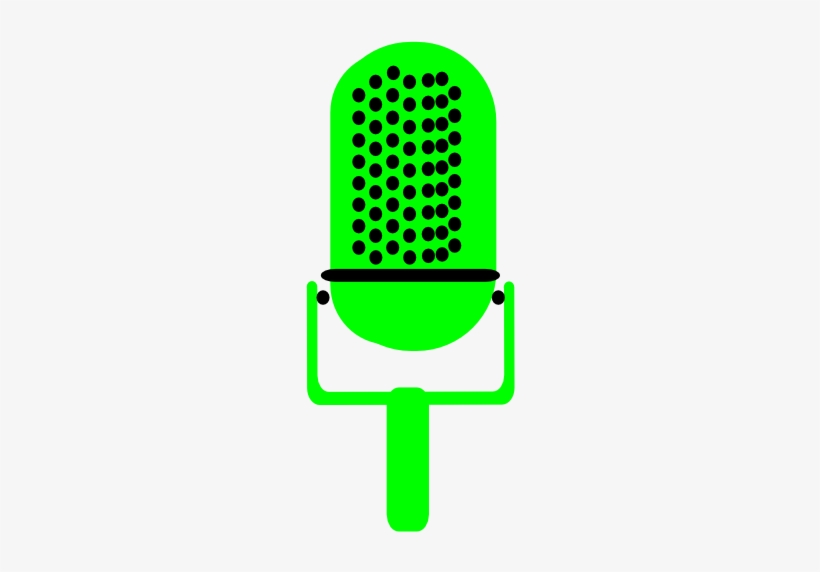 How To Set Use Microphone Clipart - Green Microphone Clipart PNG Image ...