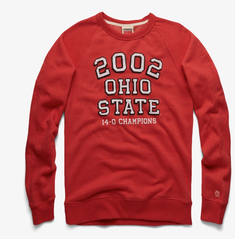2002 Ohio State Champions Crewneck - Long-sleeved T-shirt PNG Image ...