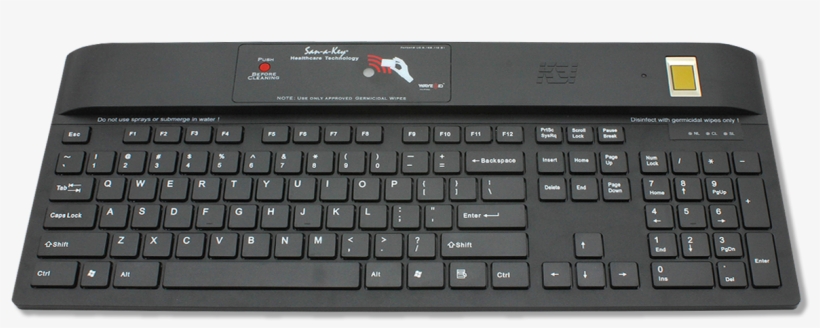 Keyboard With Biometric Fingerprint Sensor, Rfid Badge - V7 Keyboard ...